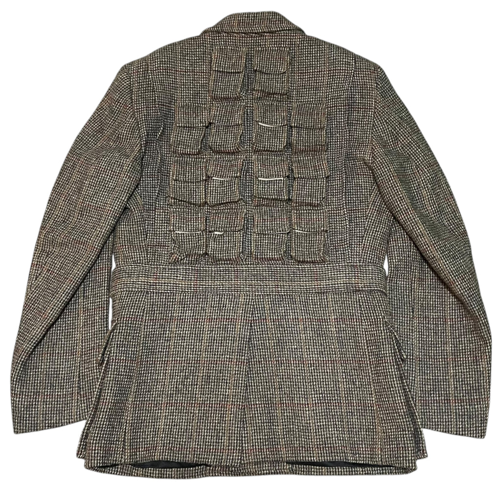 GENERAL RESEARCH × Harris Tweed 1998 Parasite Wool Check Norfolk Jacke ...