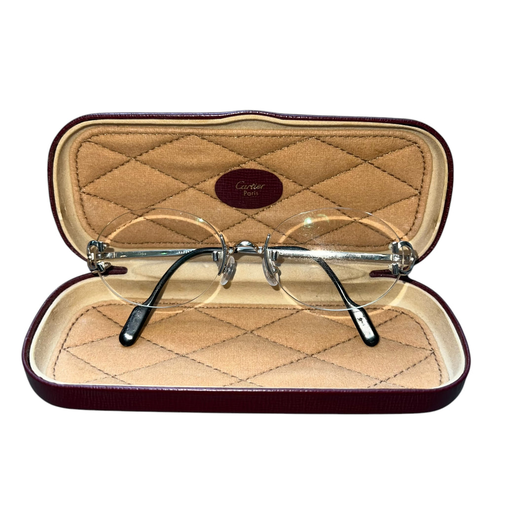 CARTIER oval sliver temples glasses – SEVENSTARCLOTHING